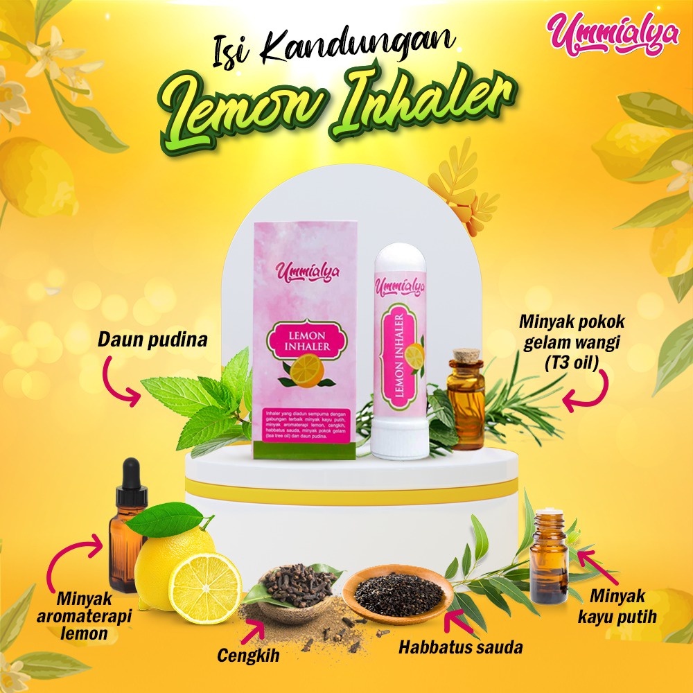 LEMON INHALER UMMIALYA/ PENJAGAAN HIDUNG | Shopee Malaysia