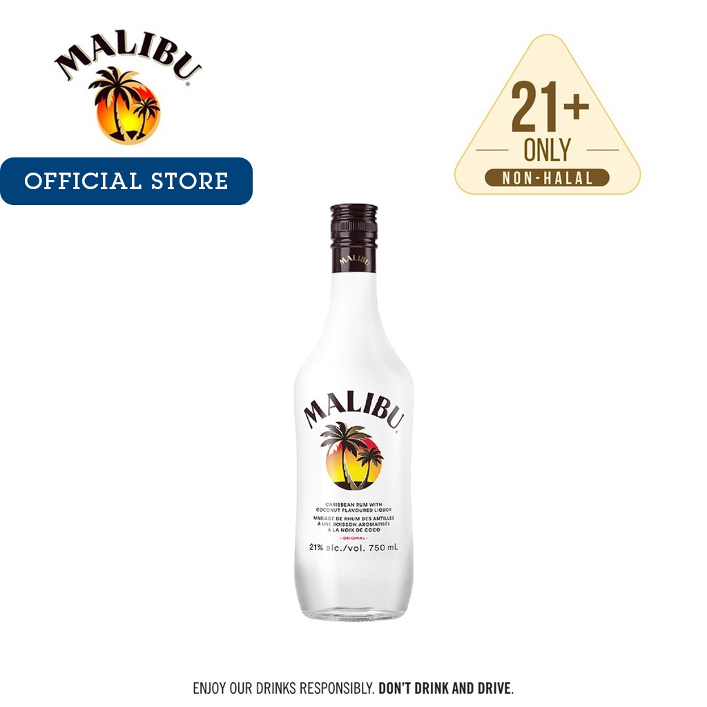Malibu Original Rum Caribbean Bottle (700ml) | Shopee Malaysia