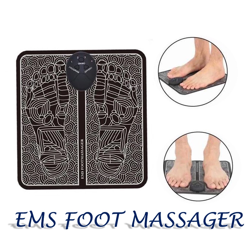 HAPPYPAL EMS Foot Massage Pad Feet Simulator Patch Koyok Detox Buang ...