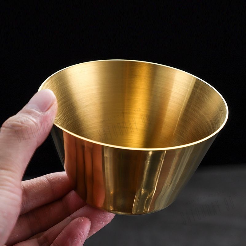 Snack Bowl Mangkuk Kecil Makanan Ringan Emas Korea Stainless Steel Gold ...