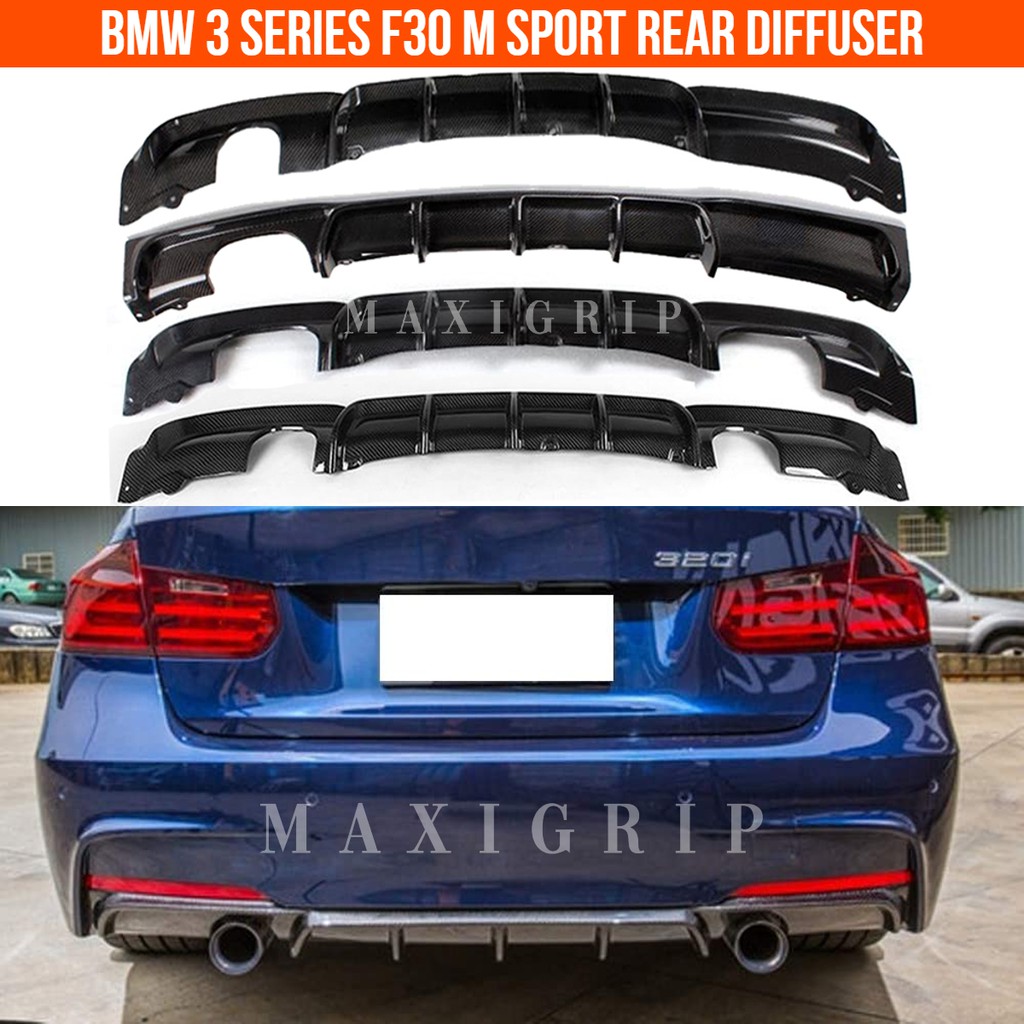 BMW 3 series F30 M sport diffuser lip F30 MP rear diffuser carbon rear ...