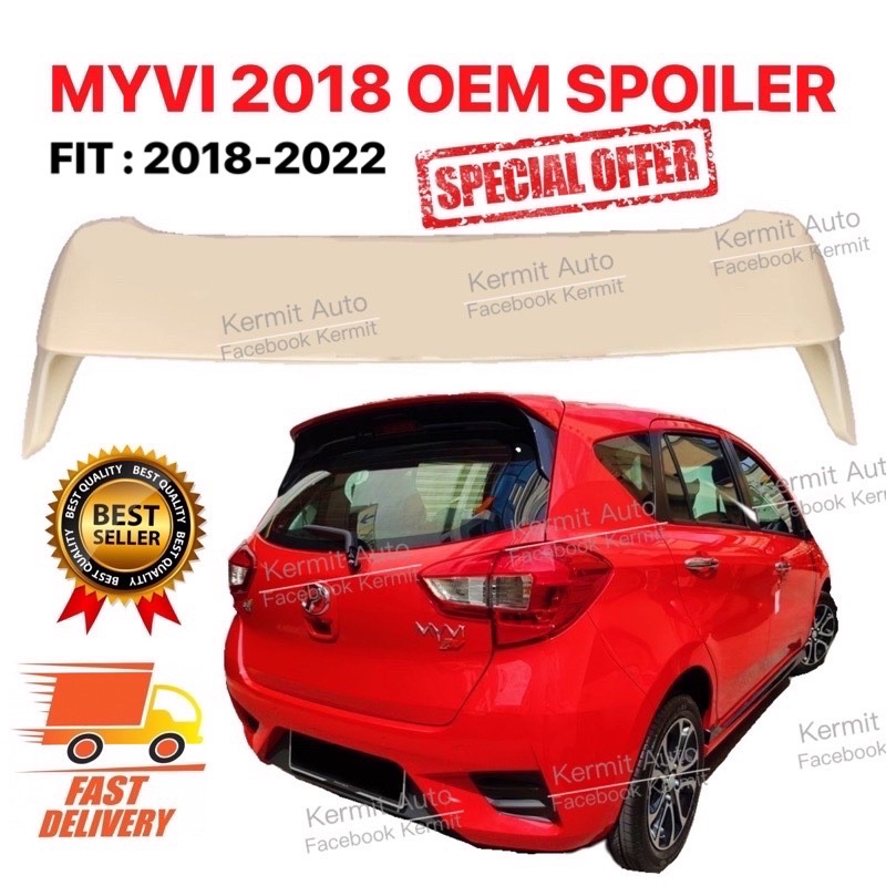 MYVI G3 2018 NEW SPOILER OEM MATERIAL ABS / STANDARD / GEAR UP LOOK ...