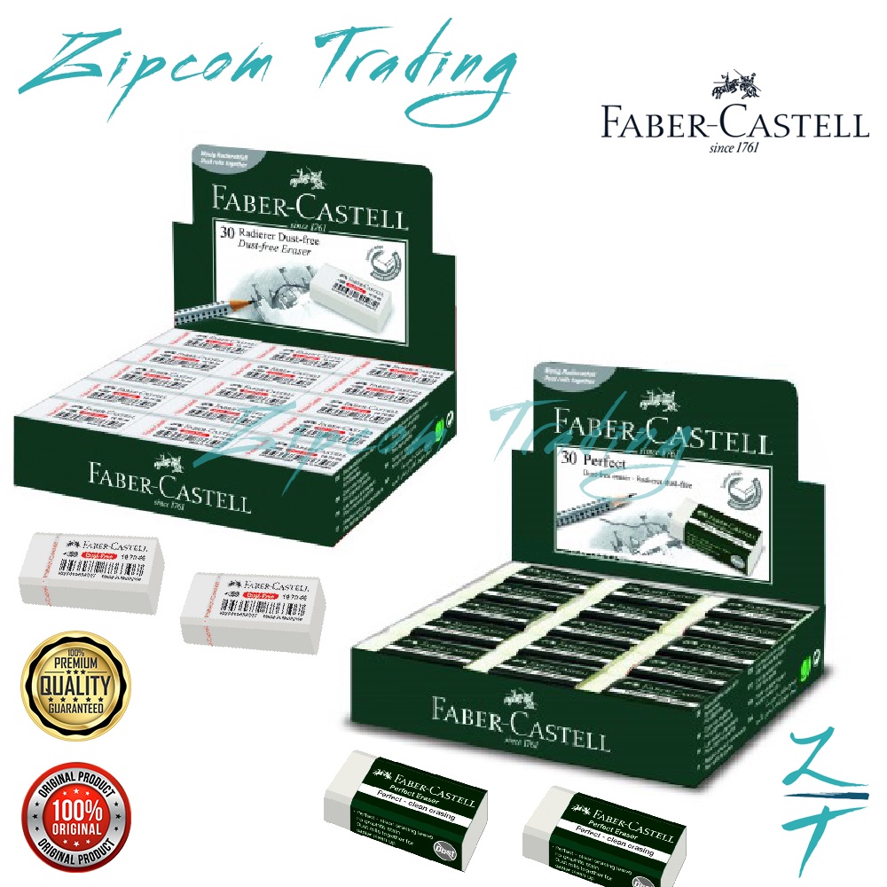FABER CASTELL Perfect Eraser / Radierer Dust Free Eraser | Shopee Malaysia