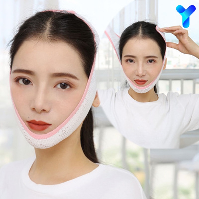 YAP Breathable V Face Cheek Lift Up Band Face Thin Mask Reduce Double ...