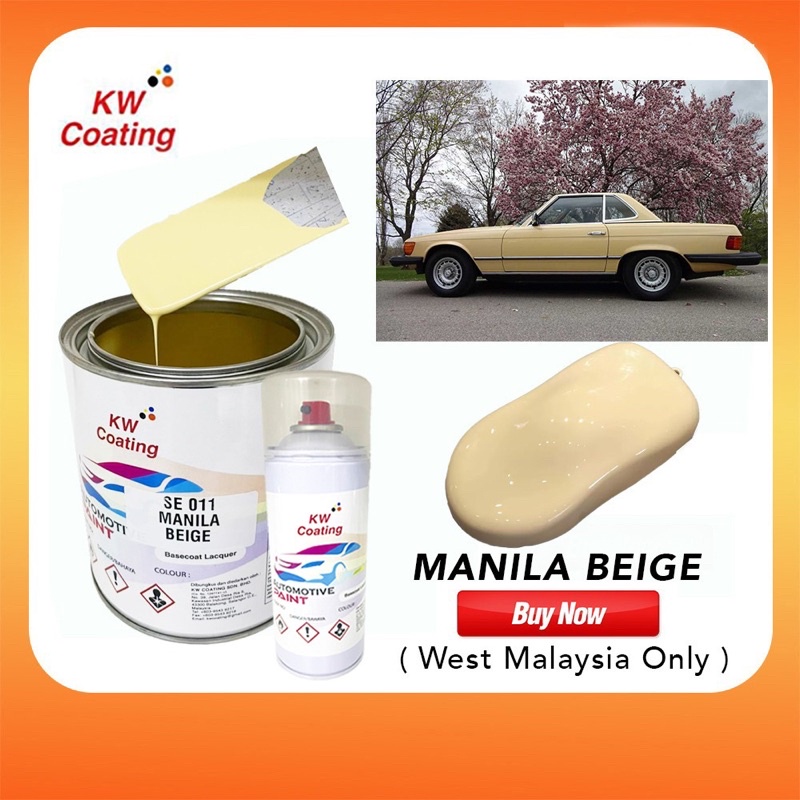 KW 2k Paint Se011 Manila Beige Cat Kereta Manila Beige Cat Kereta 2k ...