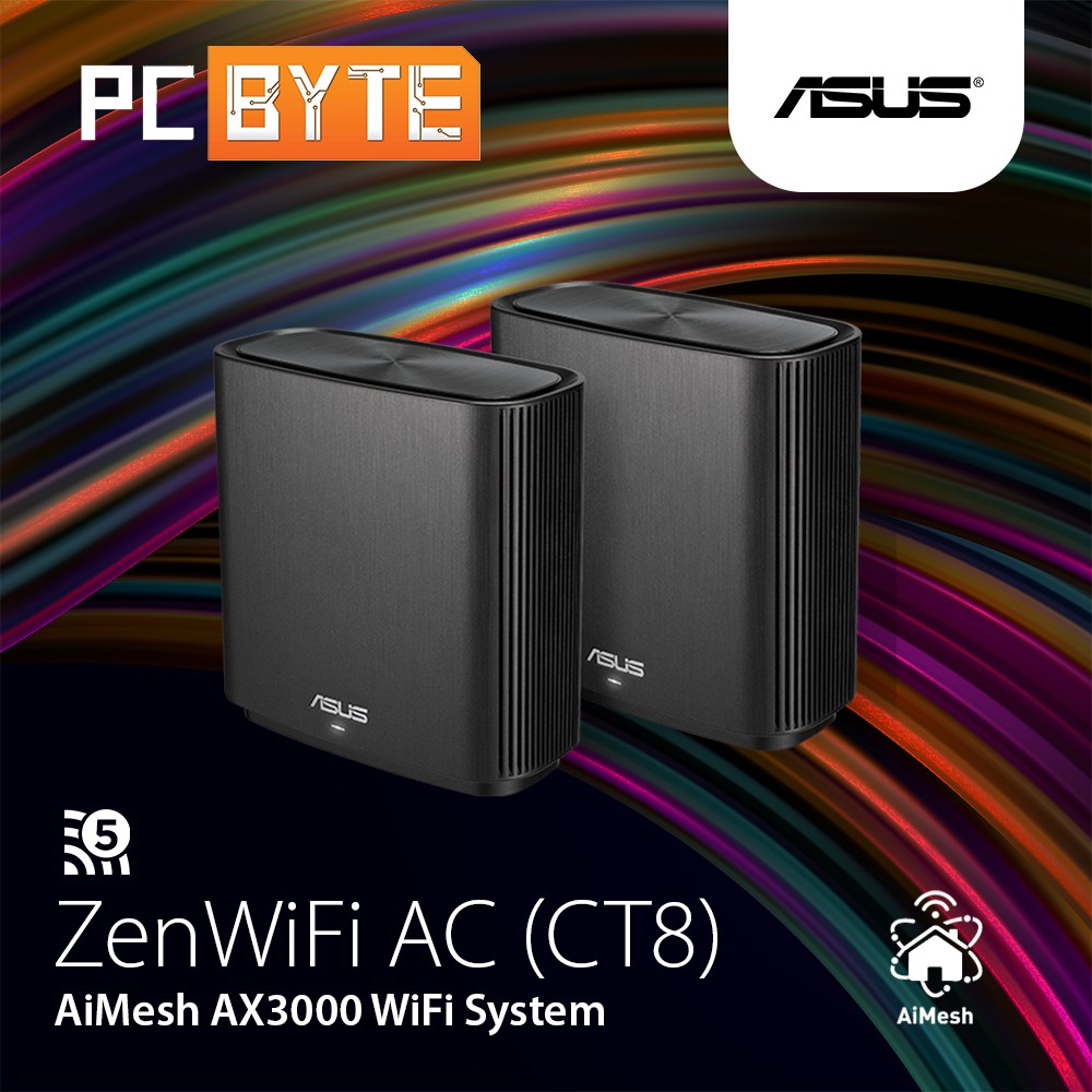 ASUS ZenWiFi AC CT8 Tri-Band Range Extender Mesh Network | Shopee Malaysia