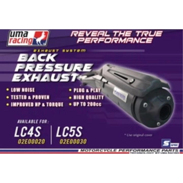 uma racing back pressure exhaust,LC135-5s & LC-4s | Shopee Malaysia