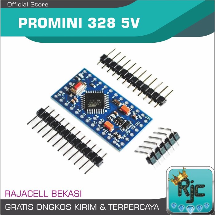 Arduino Promini Pro mini Atmega328 5V 16Mhz Super Quality | Shopee Malaysia