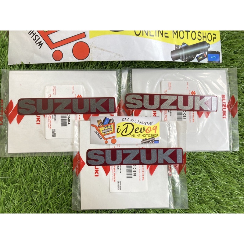MERAH Original SGP Red Doff Red Dark Suzuki Logo Writing Sticker ...