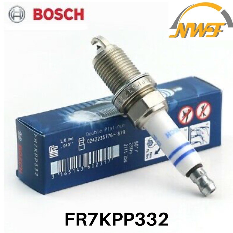 BOSCH DOUBLE PLATINIUM SPARK PLUG FR7KPP332 | Shopee Malaysia