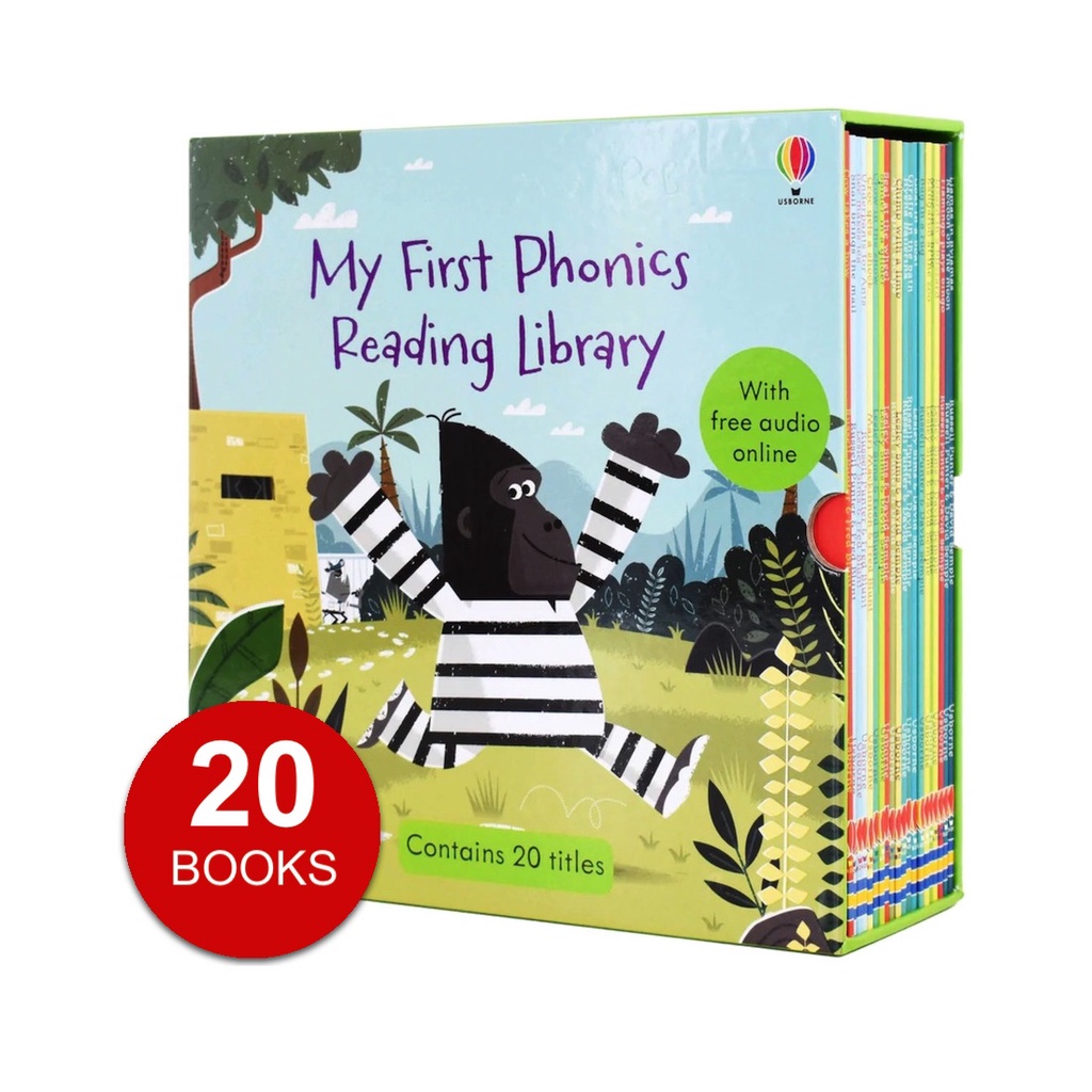 [100% original] Usborne My First Phonics Reading Library (20 books ...