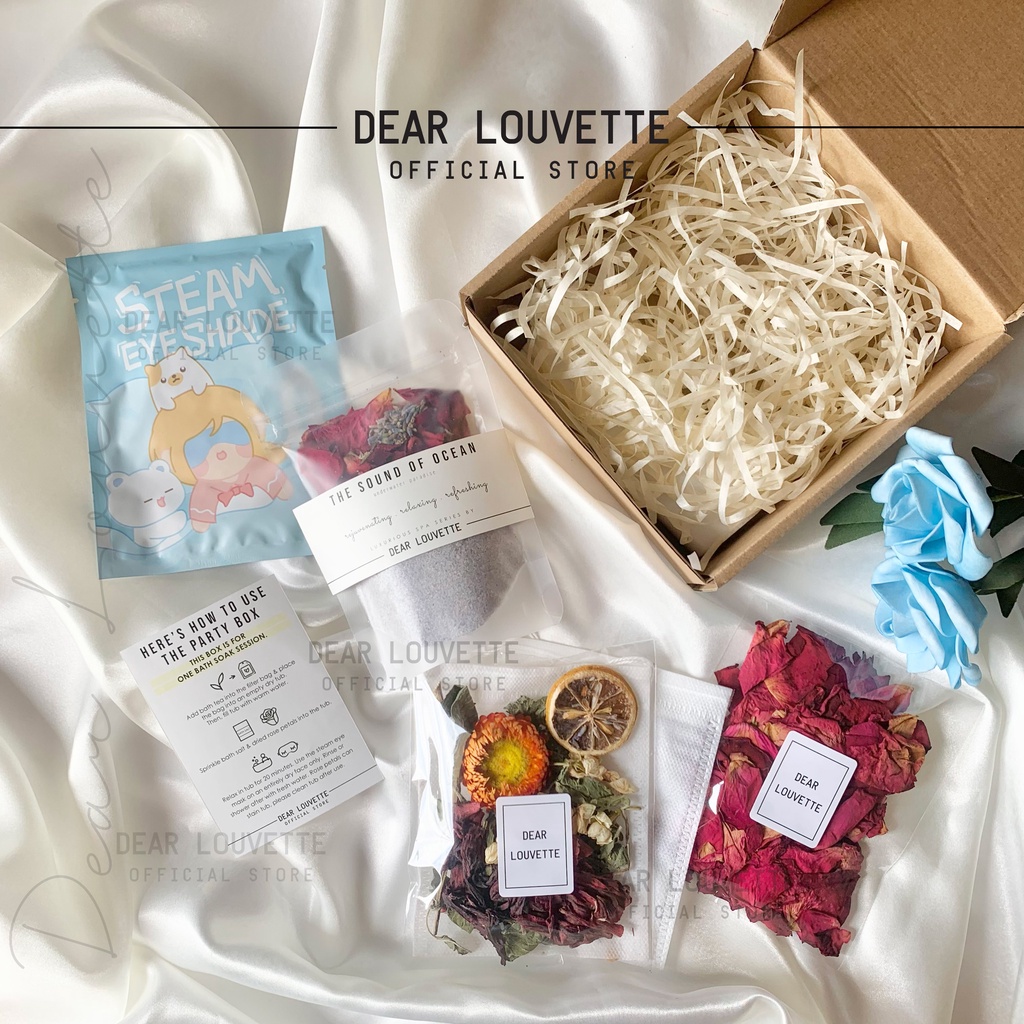 Hotel Spa Gift Set Bath Salt Rose Petals Foot Soak Dried Flower Bath ...