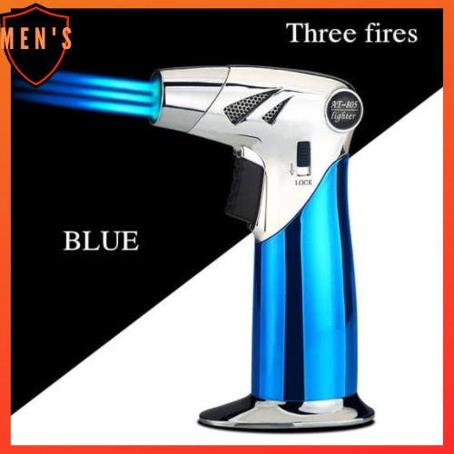 MEN'S (READY STOCK) Windproof spray gun Jet Flame Lighter Three FLAME ...