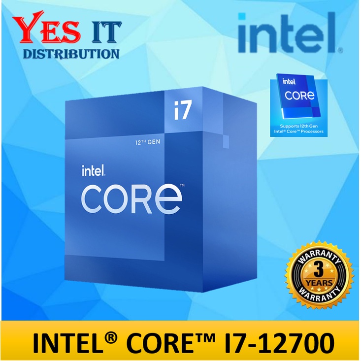 Intel Core I7-12700 25M Cache up to 4.90GHz 12th Gen Processor | Shopee Malaysia