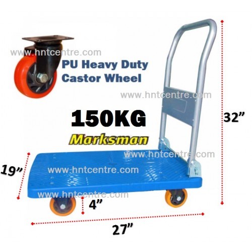 BRAND MARKSMAN PVC TROLLEY PVC PLATFORM HAND TRUCK 150KG/ 300KG ...