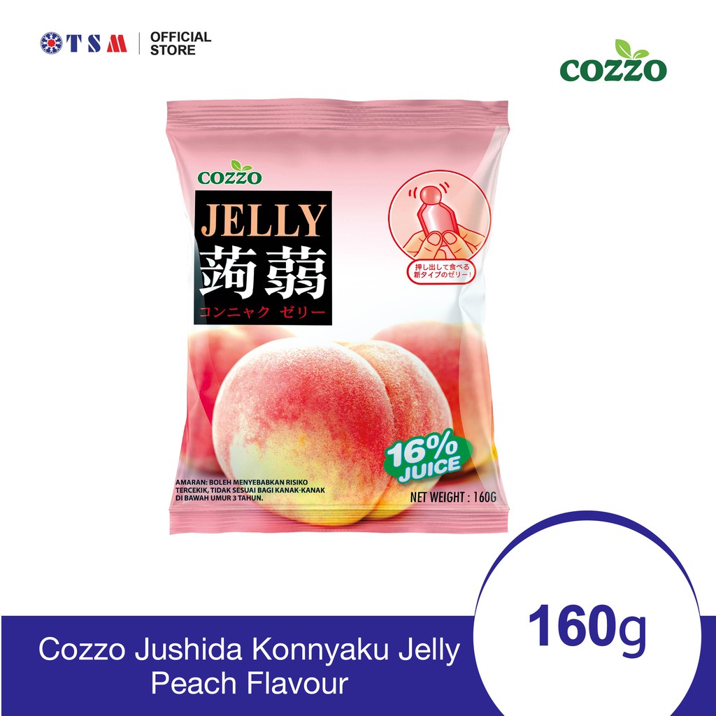 COZZO JUSHIDA KONNYAKU JELLY - PEACH 160G | Shopee Malaysia