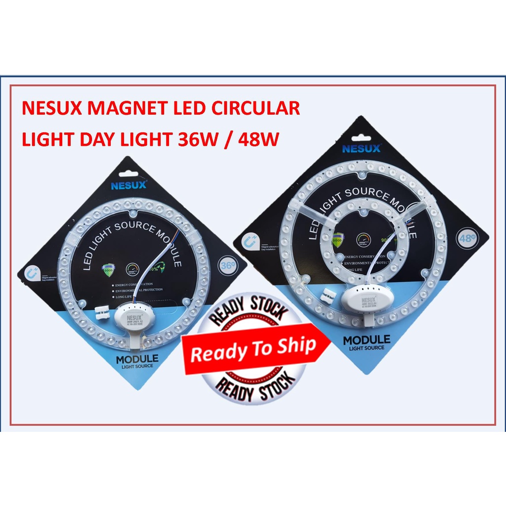 NESUX/QIVA LED Circular Light Module With Magnet 240V Tube Daylight 36W ...