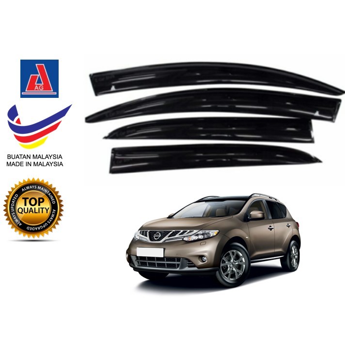 Nissan Murano Z51 (2nd Gen) 2008-2014 AG Door Visor (Extra Big 16cm ...