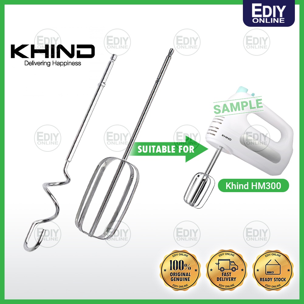 【ACCESSORIES】( Beater & Dough Hook ) Original Khind Hand Mixer hm300 hm ...