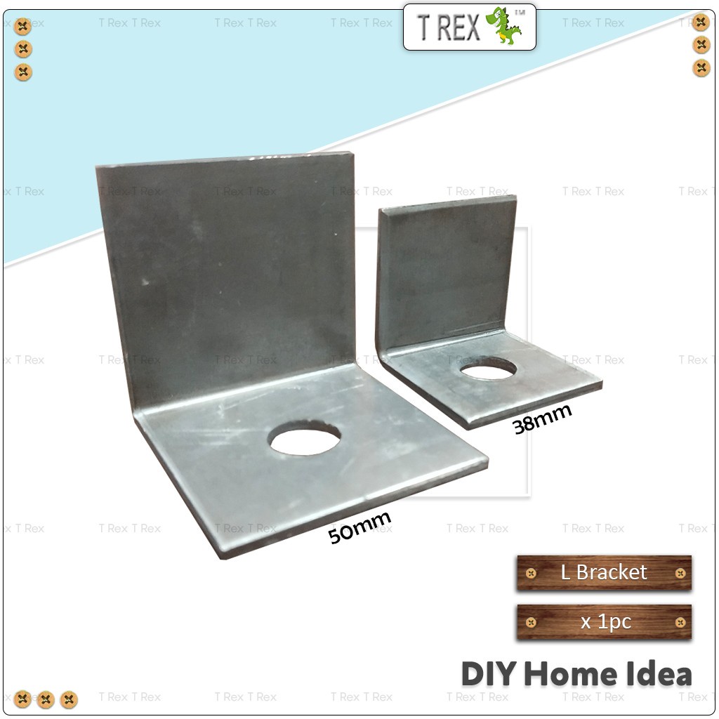 T Rex DIY Angle L Steel Metal Bracket Welding / Besi L Siku | Shopee ...