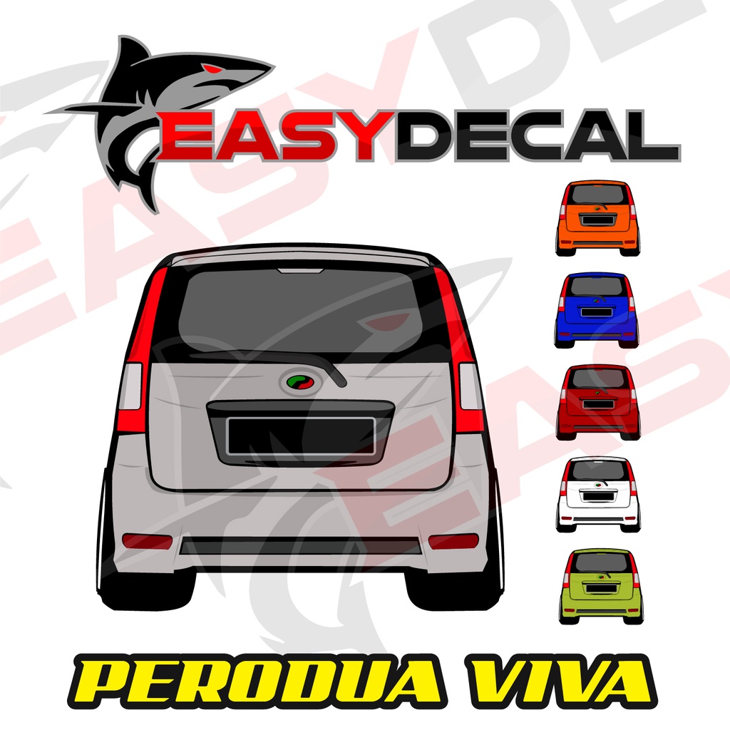 Perodua Viva Stikers | Shopee Malaysia