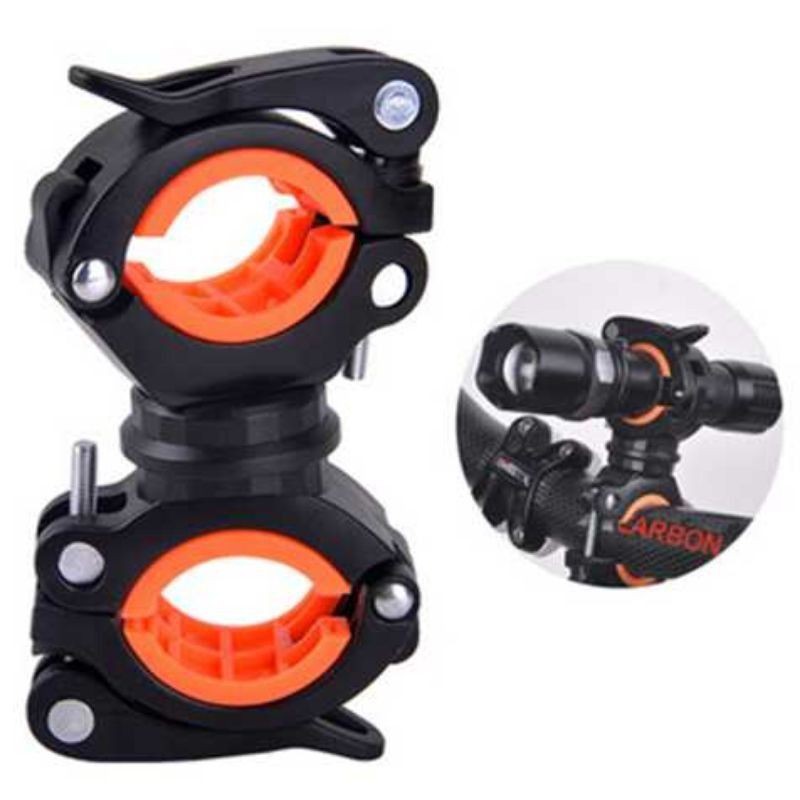 Cycle Zone Clamp 360 Degree Bicycle Handlebar Flashlight Clamp ...