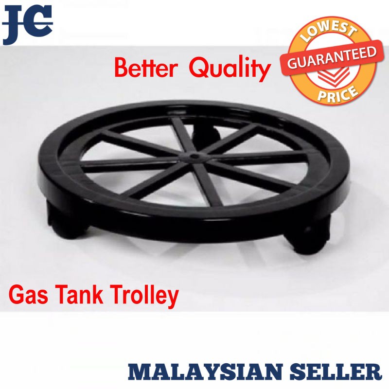1Pcs Better Quality Heavy Duty Gas Tank Trolley with Roller | Shopee ...