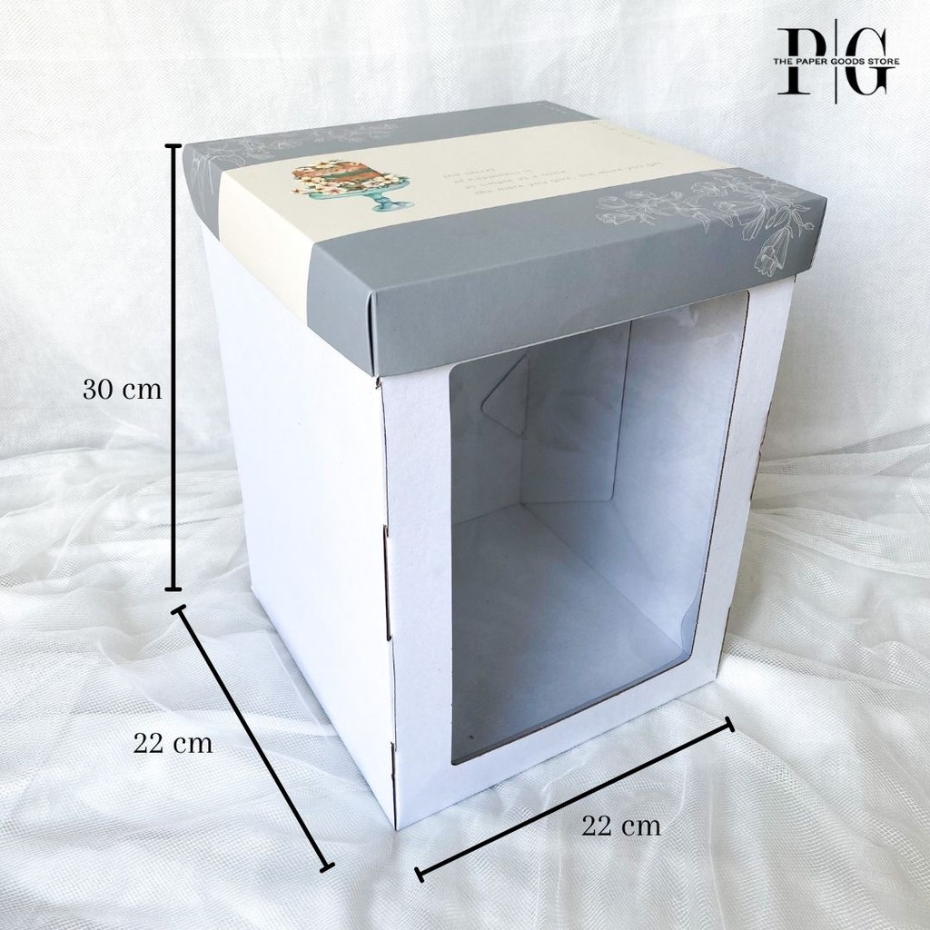 Tall Cake box 22cm (Height 30cm)/Cake box/Cake box | Shopee Malaysia