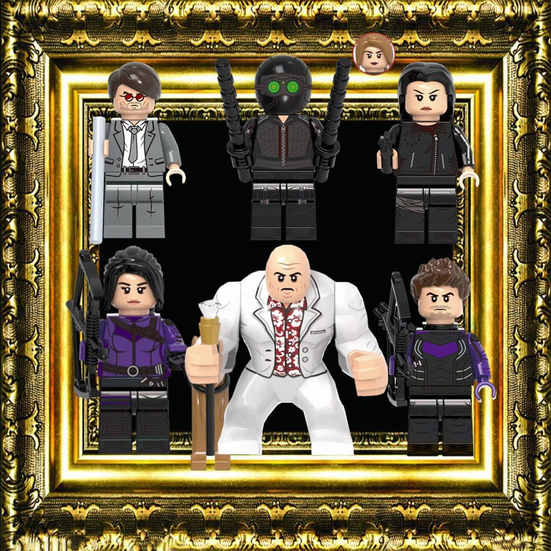 Kingpin Hawkeye Daredevil Building Blocks Toys For Children Minifigures ...