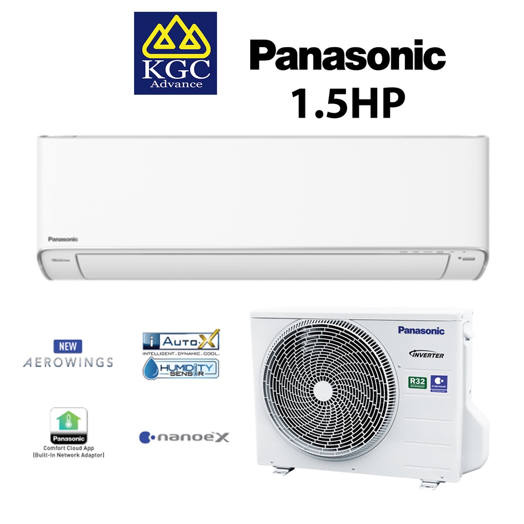 Panasonic (1.5HP) X-Premium Inverter R32 Air Conditioner CS-XU13XKH / CU-XU13XKH | Shopee Malaysia