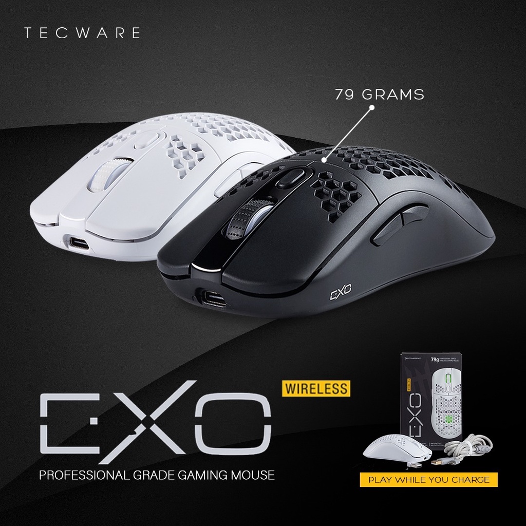 [READY STOCK] TECWARE EXO RGB HONEYCOMB 69g PROFESSIONAL GAMING MOUSE ...