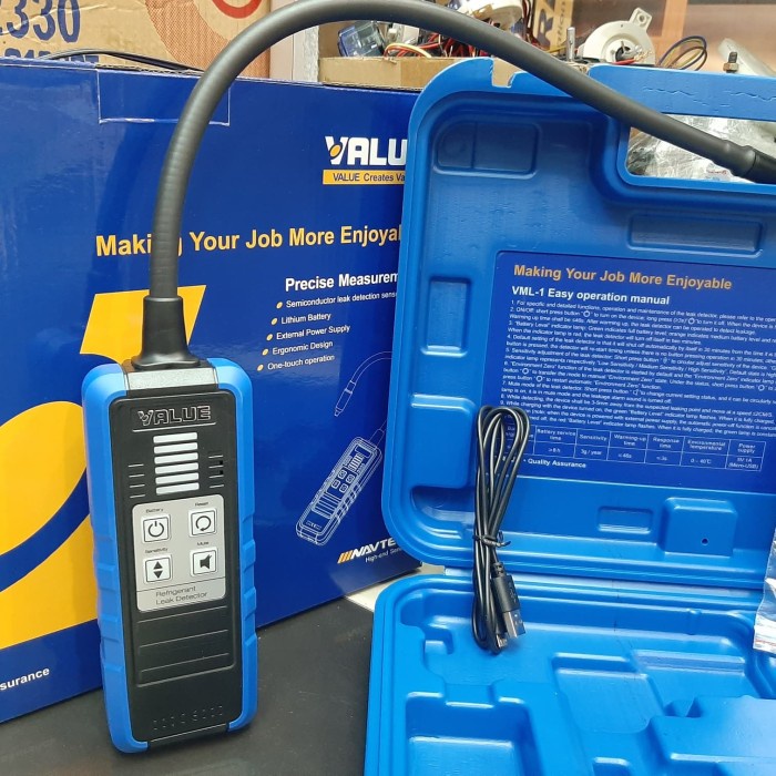 VALUE GAS AIR COND CHECK BOCOR TEST R134A R134 CAR LEAK DETECTOR MODEL ...