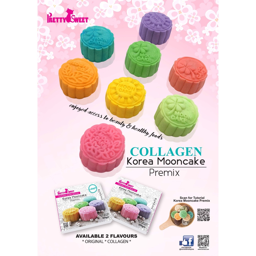 Korea Moon Cake Premix / Tepung Kuih Bulan Korea Mooncake Premix 300g ...