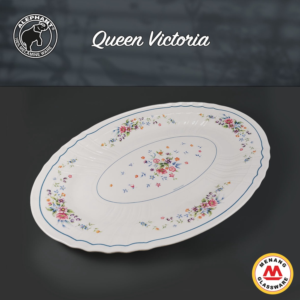 Melamine Queen Victoria Pinggan Bujur 12'' 1pc | Shopee Malaysia