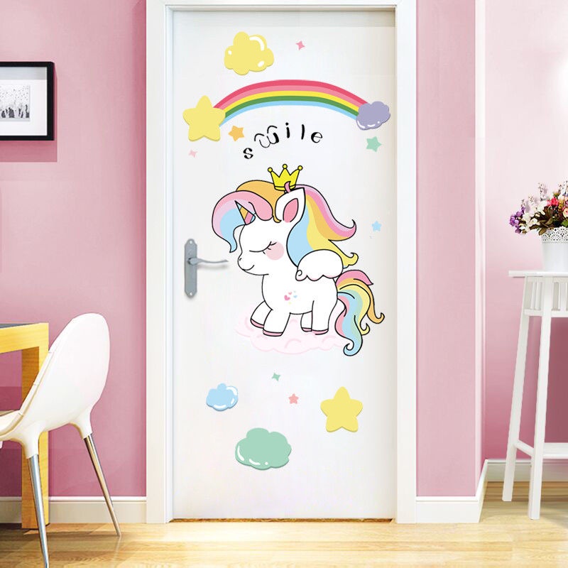 Stok Sedia-Pelekat Dinding Kucing Pintu Kreatif Bilik Asrama Bilik ...