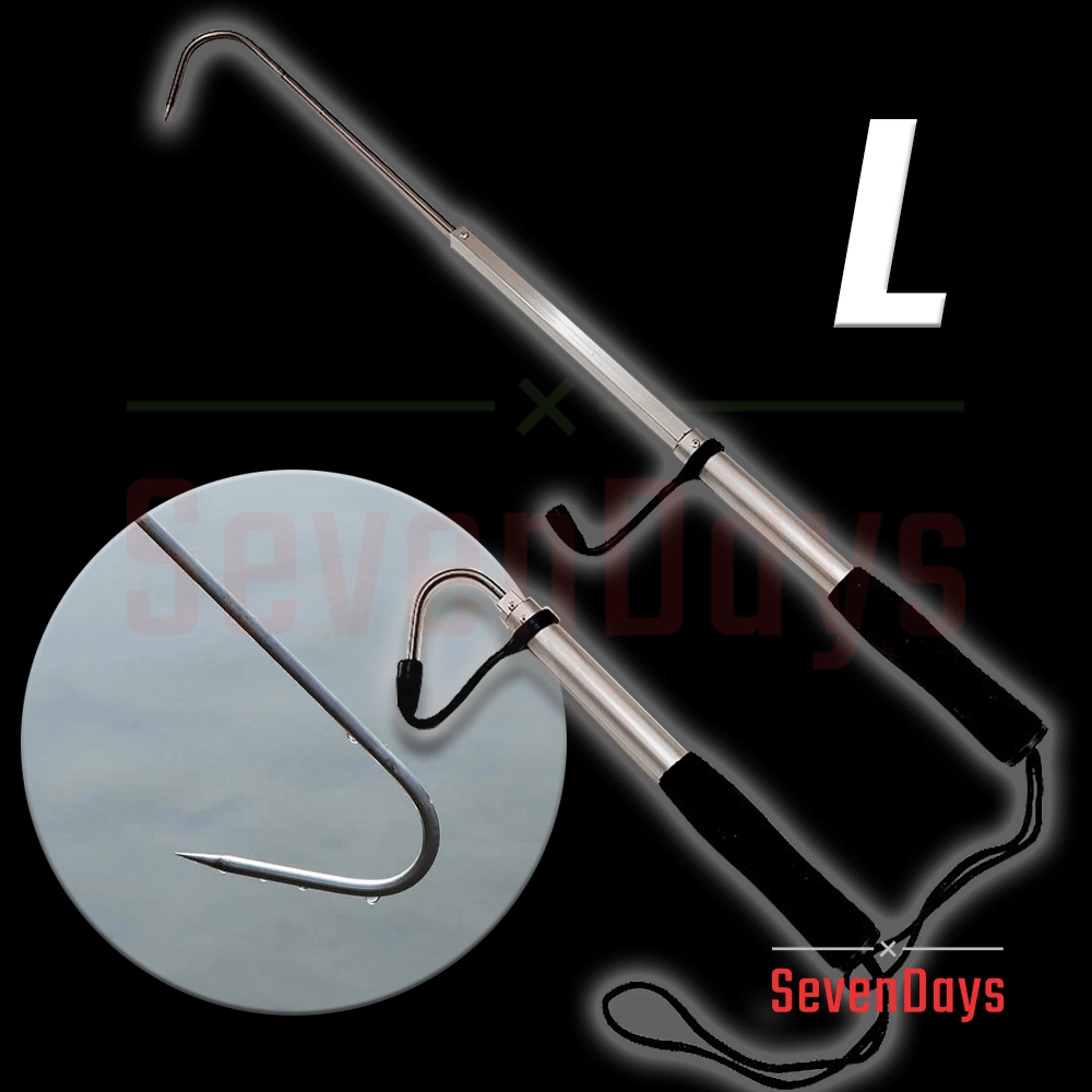 Gancu Hook Stainless Steel Telescopic Fishing Gaff Holder Fish Tackle ...