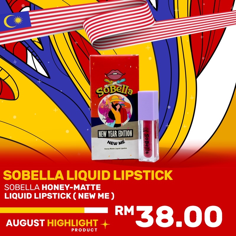 SOBELLA HONEY-MATTE LIQUID LIPSTICK (NEW ME) | Shopee Malaysia