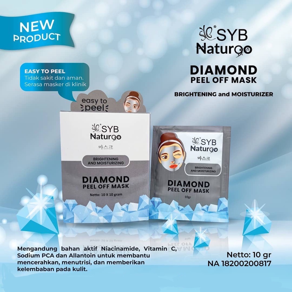 Syb Naturgo Diamond Peel Off Mask (Sachet) | Shopee Malaysia