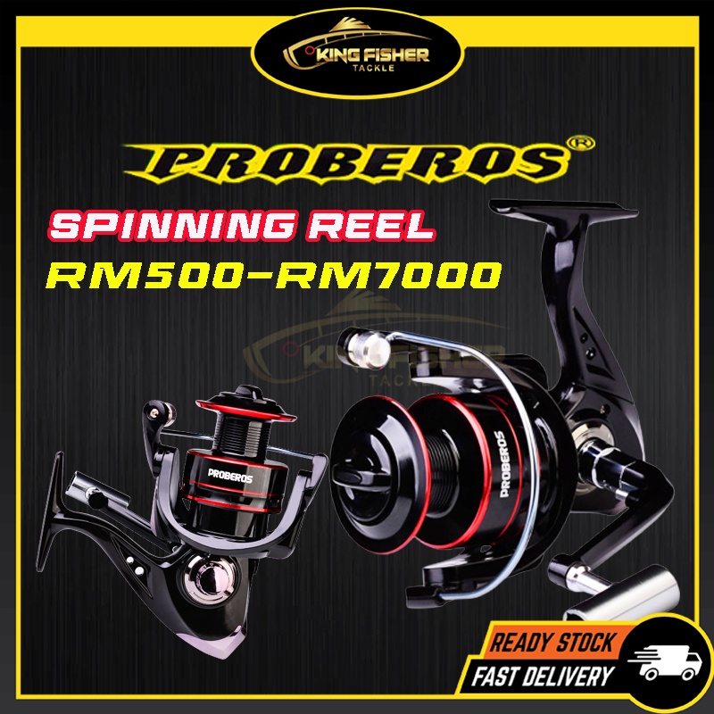 KFT PROBEROS Spinning Reel RM500-RM7000 Fishing Reel Mesin Pancing Full ...