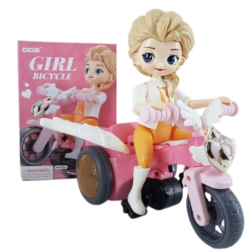 Didai Battery Operated Electric Tricycle Toys Dancing Girl Bicycle Bike With Stunning Sounds ...