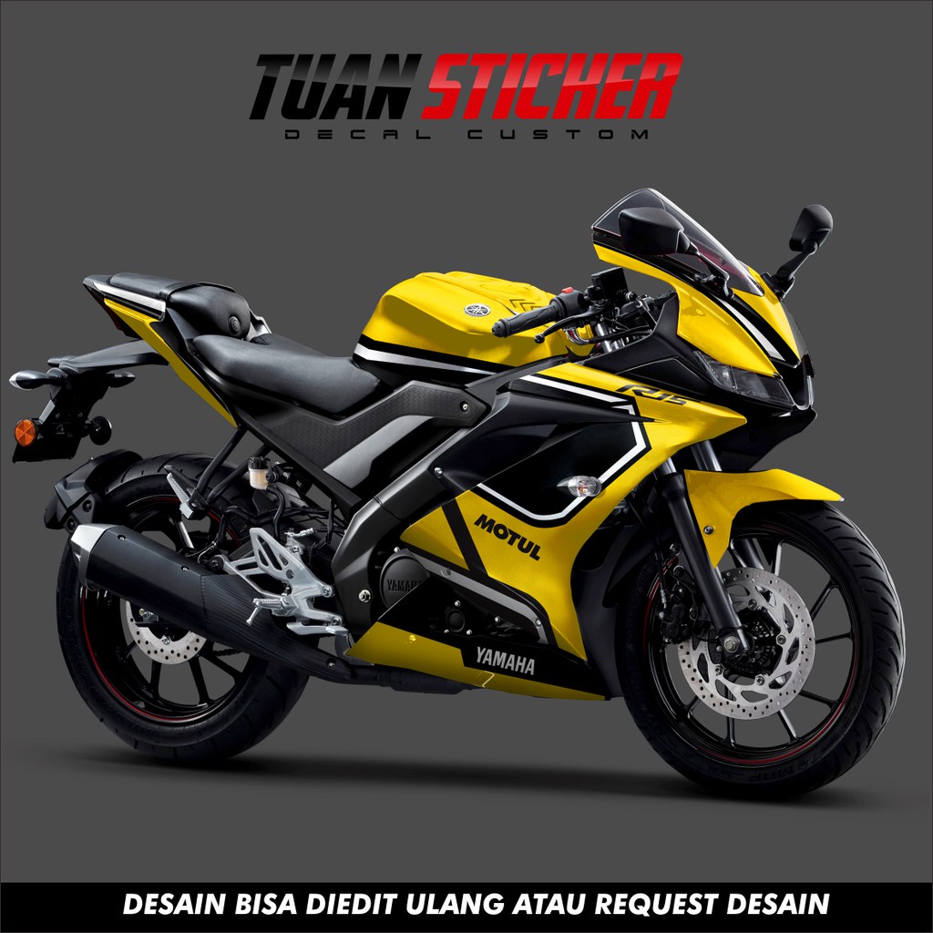 Sticker striping Decal Yamaha R15 V3, Sticker Decal R15 V3, Sticker R15 ...