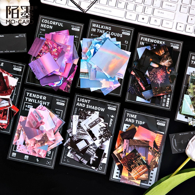 Techo Record Life Series 45pcs PET Sticker Ins for Deco DIY Packing ...