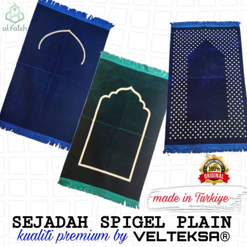 SEJADAH SPIGEL PLAIN 540gram Sejadah Baldu Tebal Gebu / Sejadah Plain ...