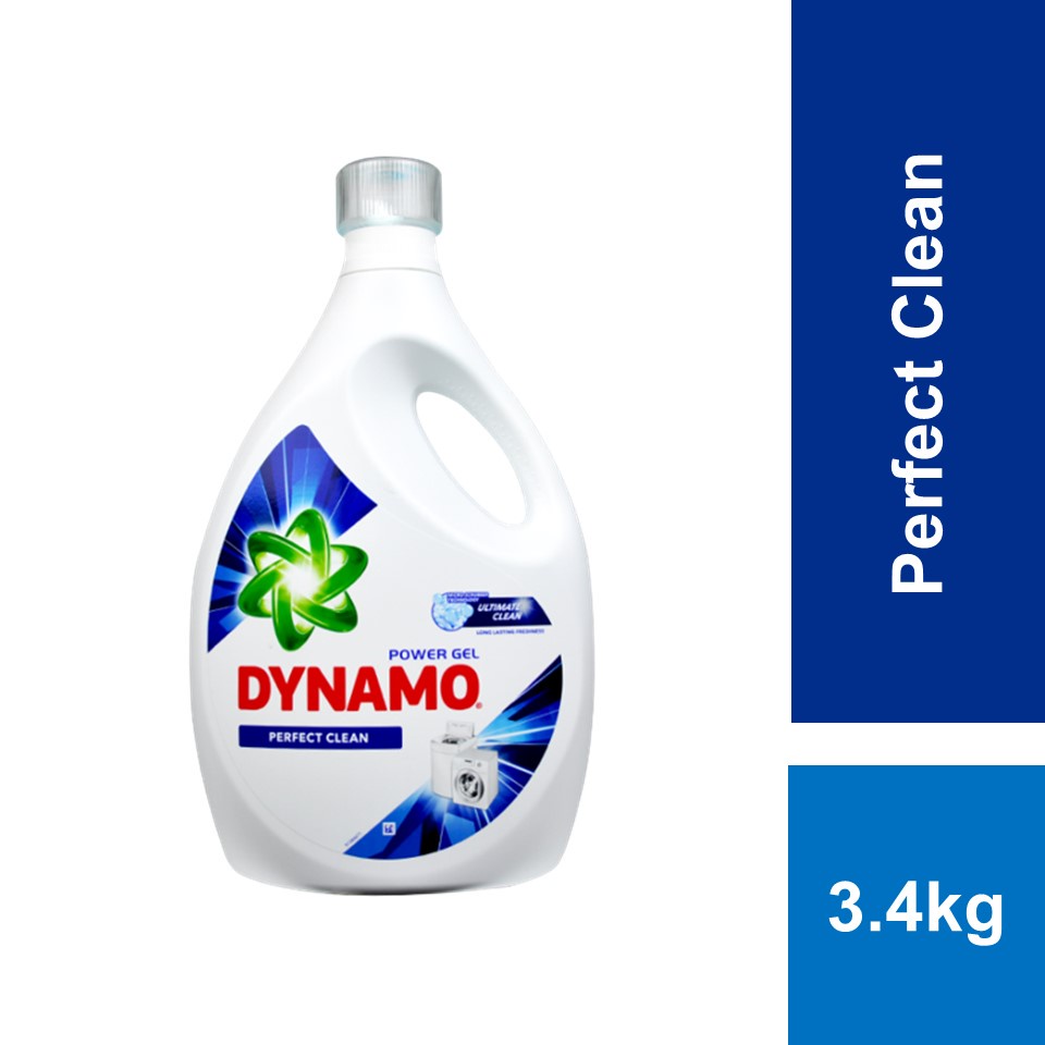 Dynamo Power Gel Perfect Clean Concentrated Liquid Detergent 3.4kg ...