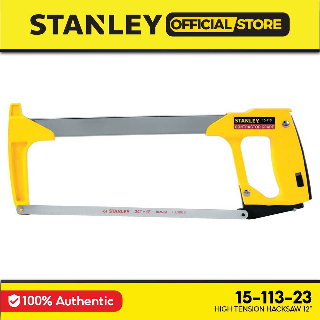 STANLEY 15113 HIGH TENSION HACKSAW 12" | Shopee Malaysia