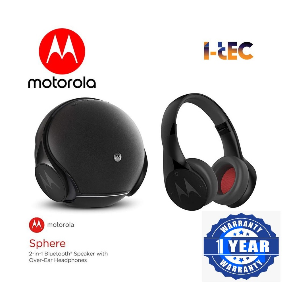 Motorola Sphere+ 2-in-1 Bluetooth Speaker with Headset Motorola Sphere+ 2-in-1 Bluetooth Speaker with Headset