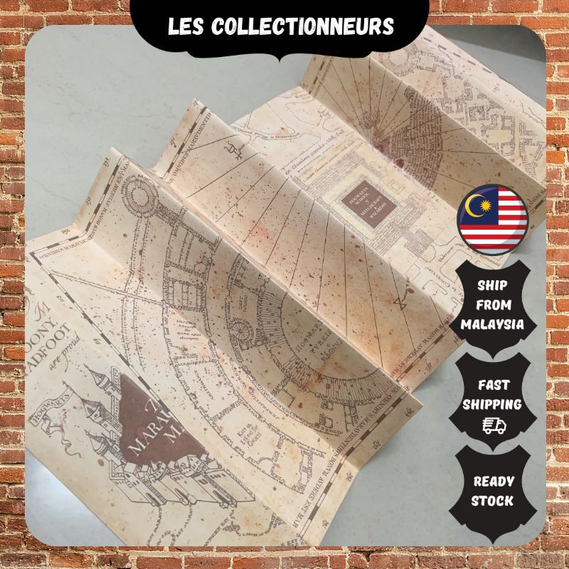 New Version Vintage Collection Mischief Managed The Marauders Map ...