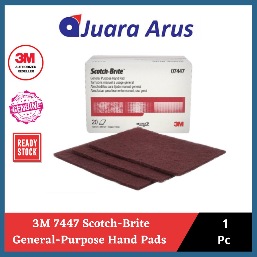 3M 7447 Scotch-Brite General-Purpose Hand Pads (1Pc) | Shopee Malaysia