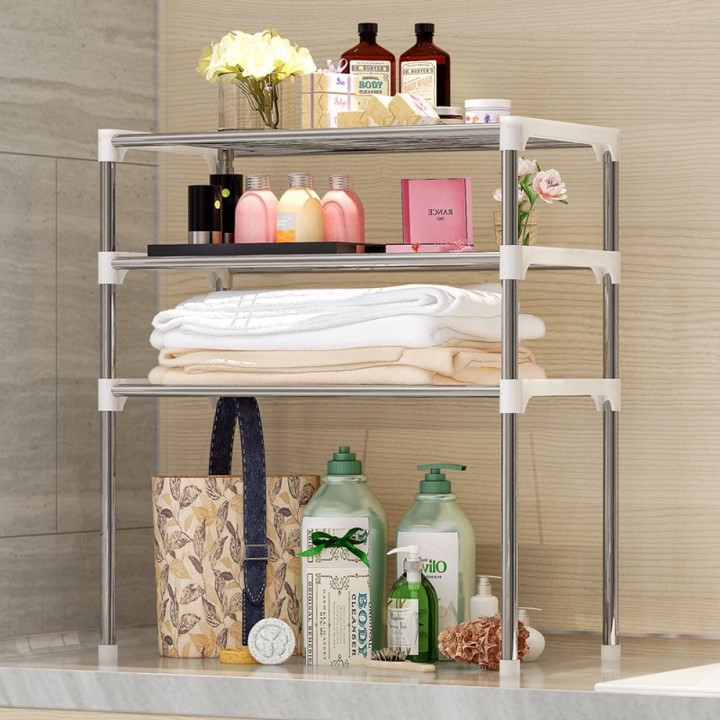 3 Layer Tier Multipurpose Kitchen Shelves Organizer Rack Combination ...