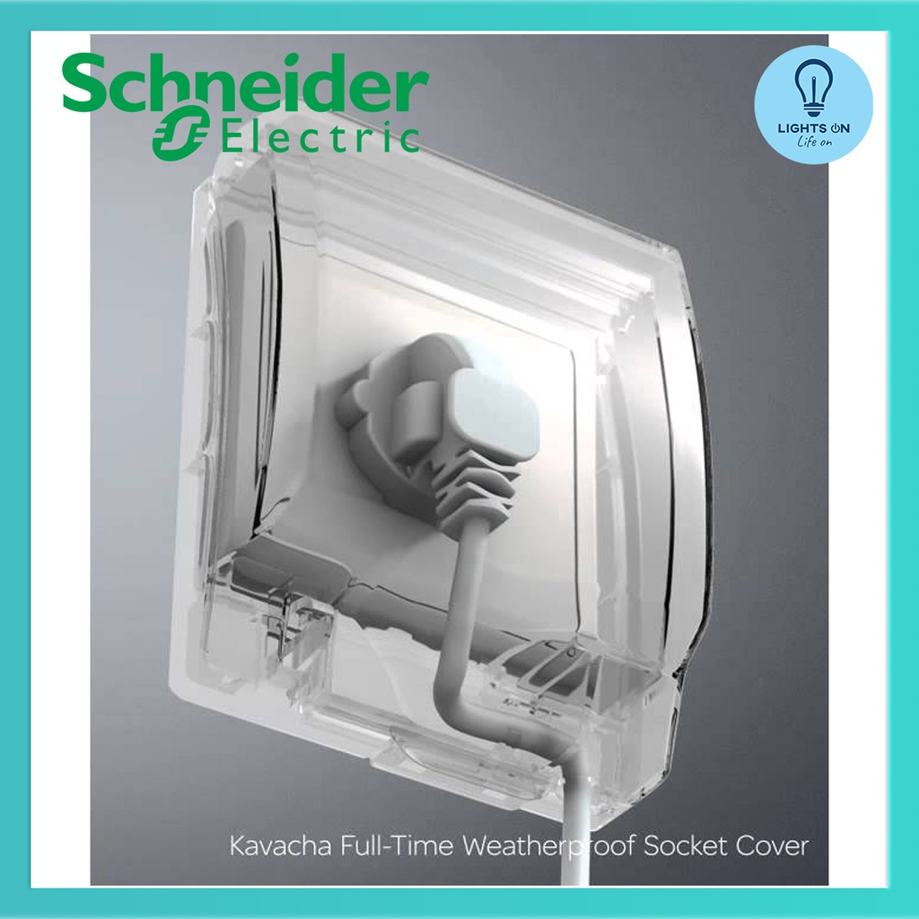 Schneider Kavacha Socket Cover Outdoor Weatherproof Single Gang Socket ...
